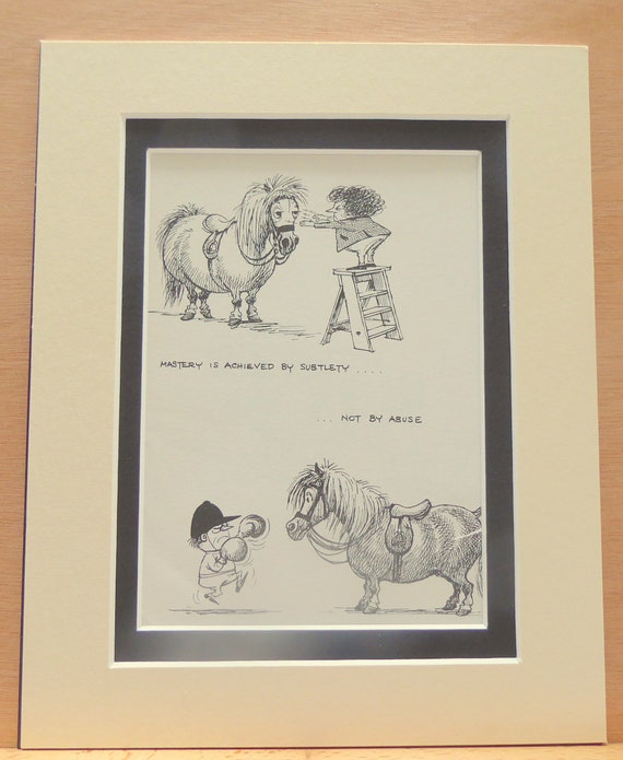 Mastery is Achieved by Sublety Funny Comical Prints by - Etsy