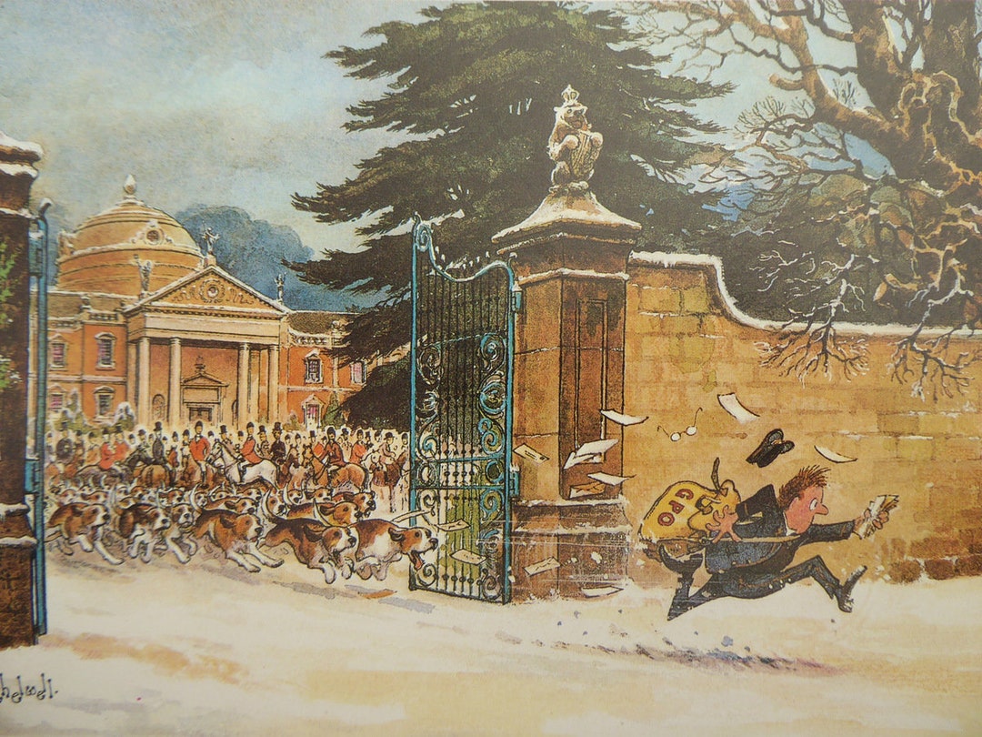 GONE AWAY - Hunting - Thelwell Sporting Prints - Framed and Ivory ...