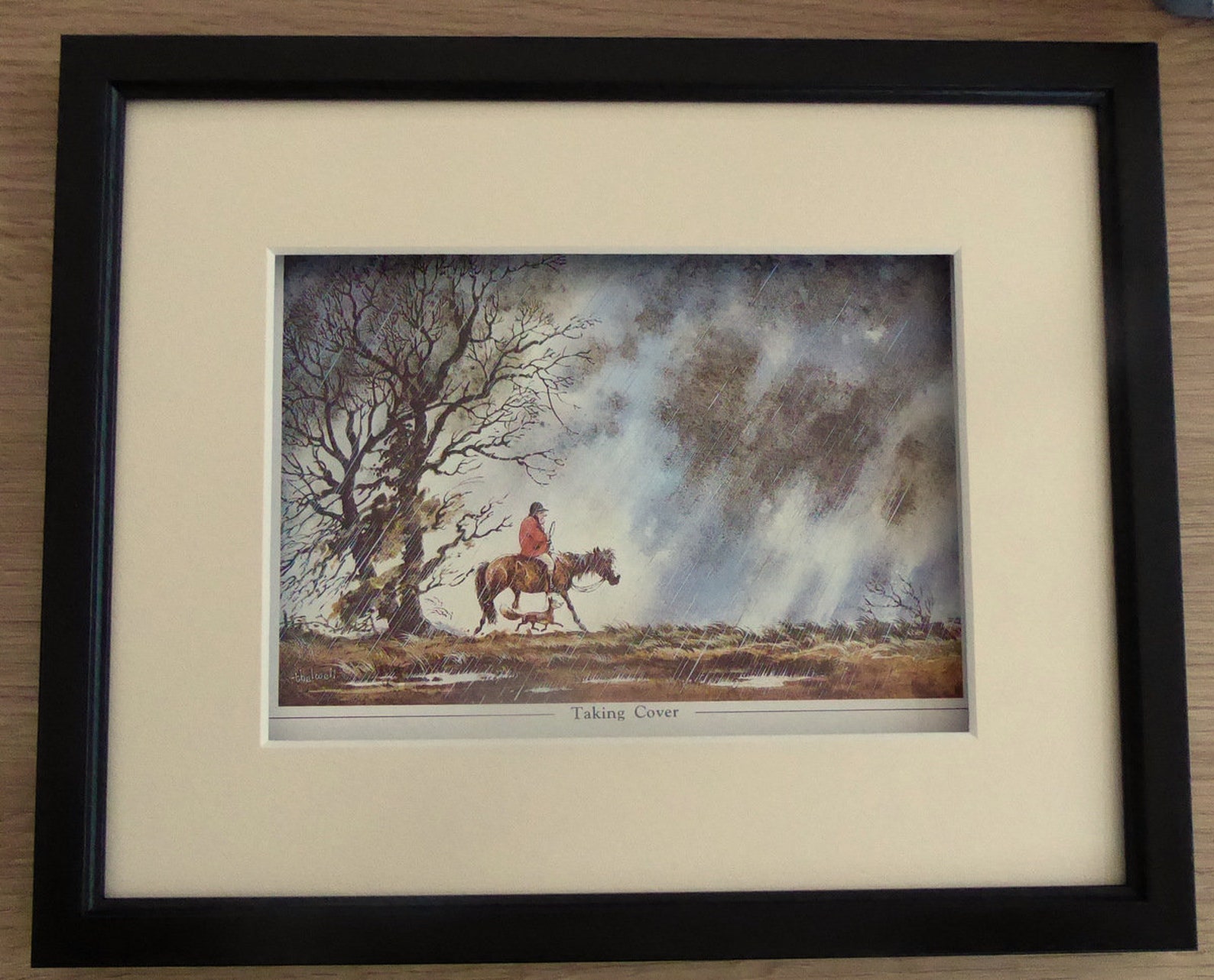 TAKING COVER - Hunting - Thelwell Sporting Prints - Framed and Ivory ...