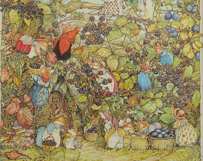 The MICE of BRAMBLY HEDGE Brambly Hedge Mounted Print - Etsy