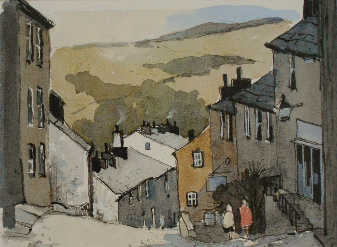 HAWORTH - the Yorkshire Ridings - Vintage Mounted Print by John Toovey ...