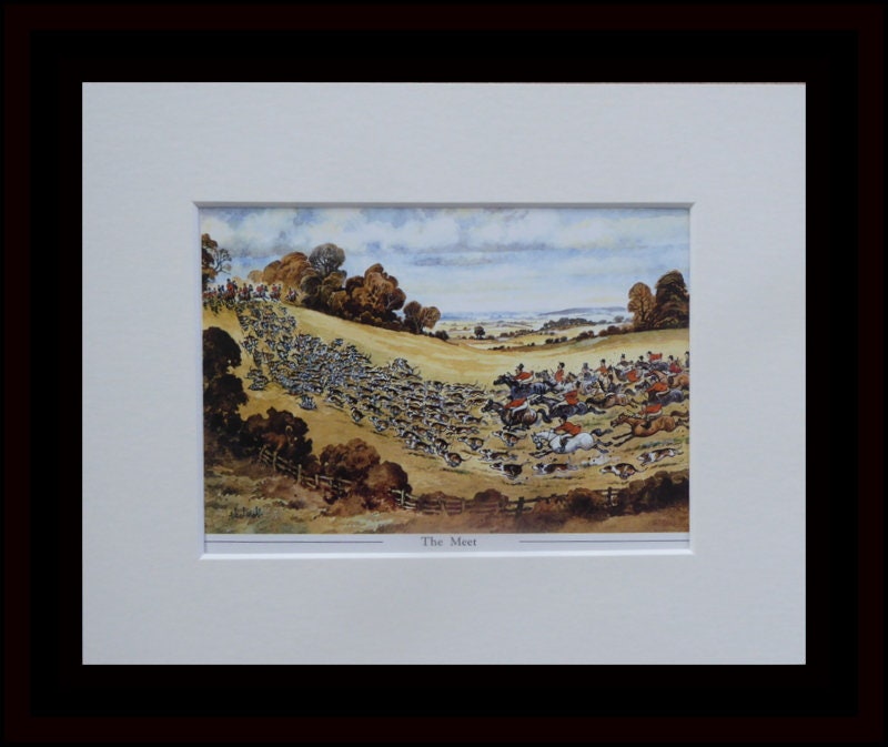 Four Thelwell Hunting Prints in Frames - Etsy UK