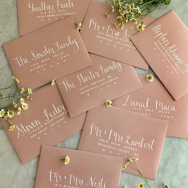 Wedding Calligraphy Envelope - Etsy