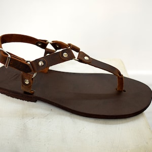 Spartacus Gladiator Roman Grecian Spartan Mens Brown Sandals, - Etsy