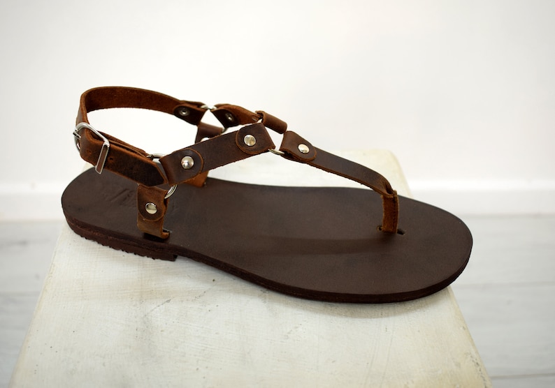 Spartacus Gladiator Roman Grecian Spartan Mens Brown Sandals, - Etsy