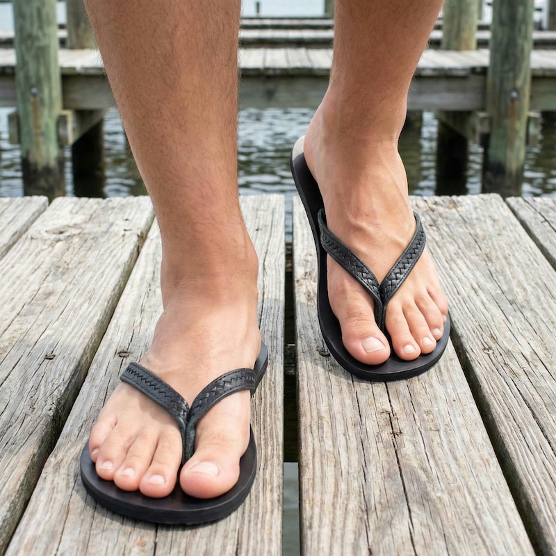 Barefoot Flip Flops Men - Etsy