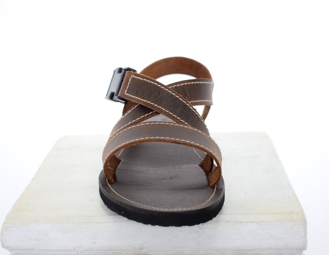 Sports Leather sandals for Men | Etsy