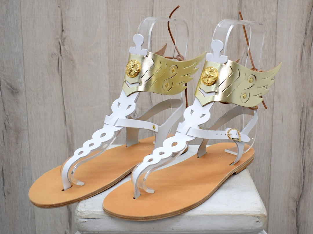 Angel Winged Greek God Sandals, Flying Sandals. - Etsy