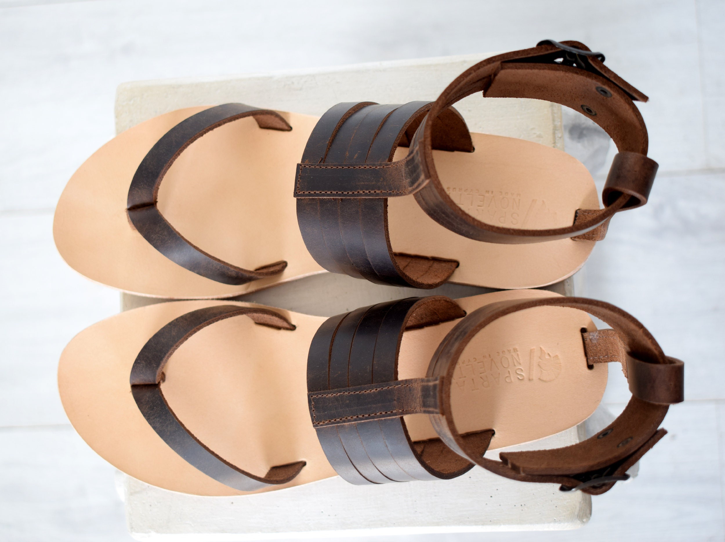Gladiator Men Sandals, Greek Men Sandals, Genuine Leather Sandals ...