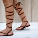 Barefoot Roman Gladiator Sandals, Theatrical Style Reminiscent of Royal ...
