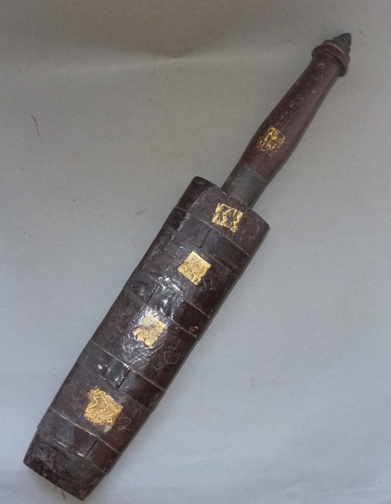 Outstanding Antique Ritual Knife With Inscriptions on Wooden - Etsy