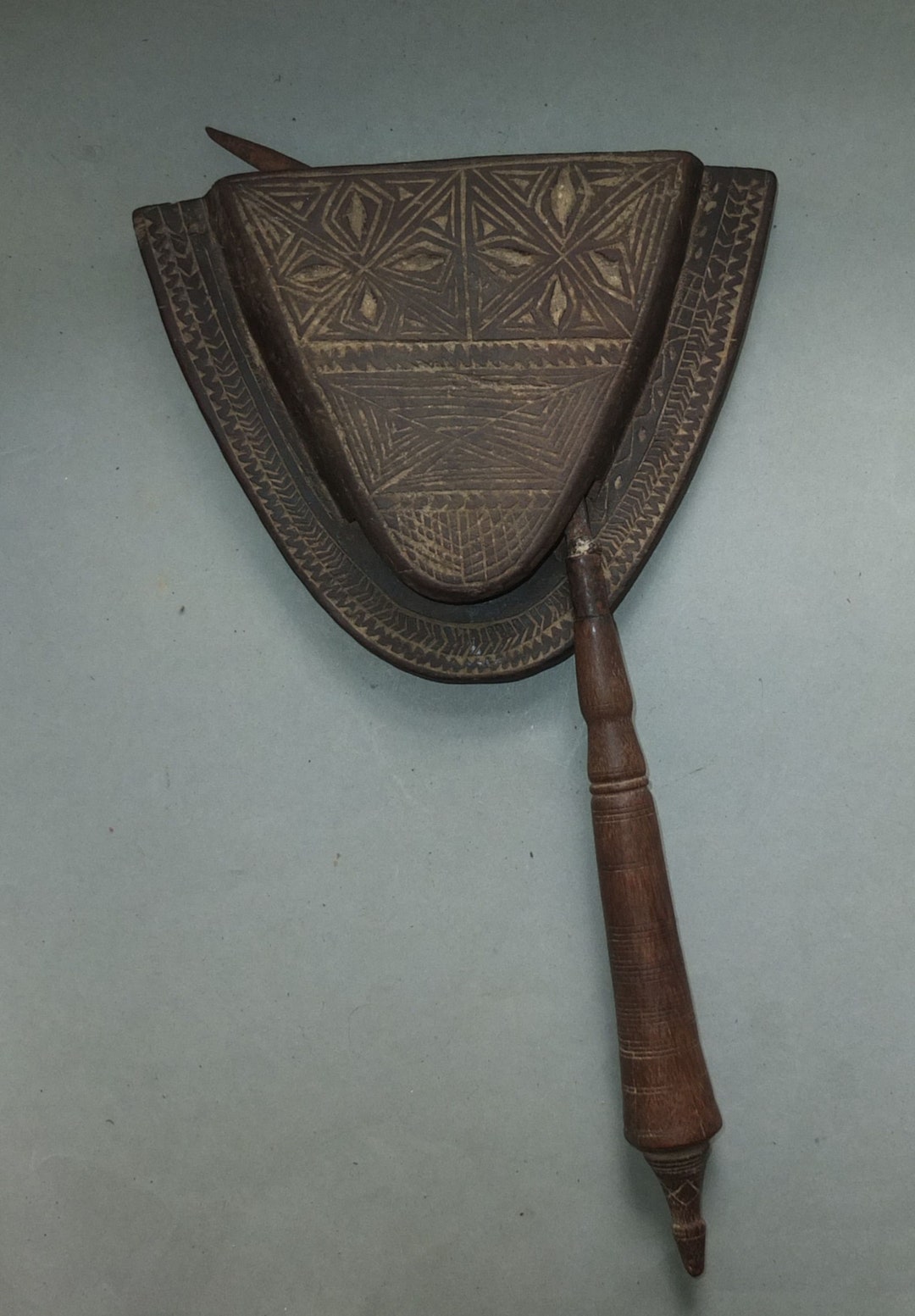 Old Iron Sickle, Carved Wooden Holder, Nepal Folk Art - Etsy