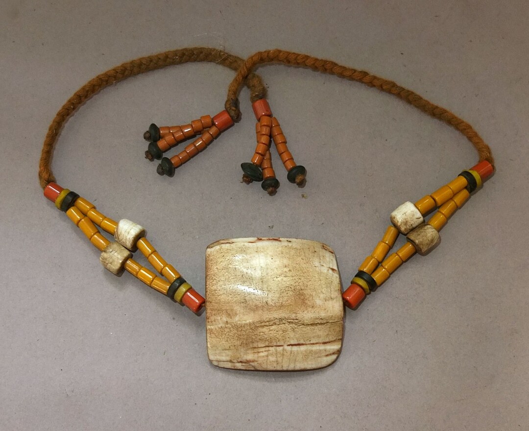 Tribal Bracelet With Shell and Glass Beads From Nepal, Folk Jewelry ...