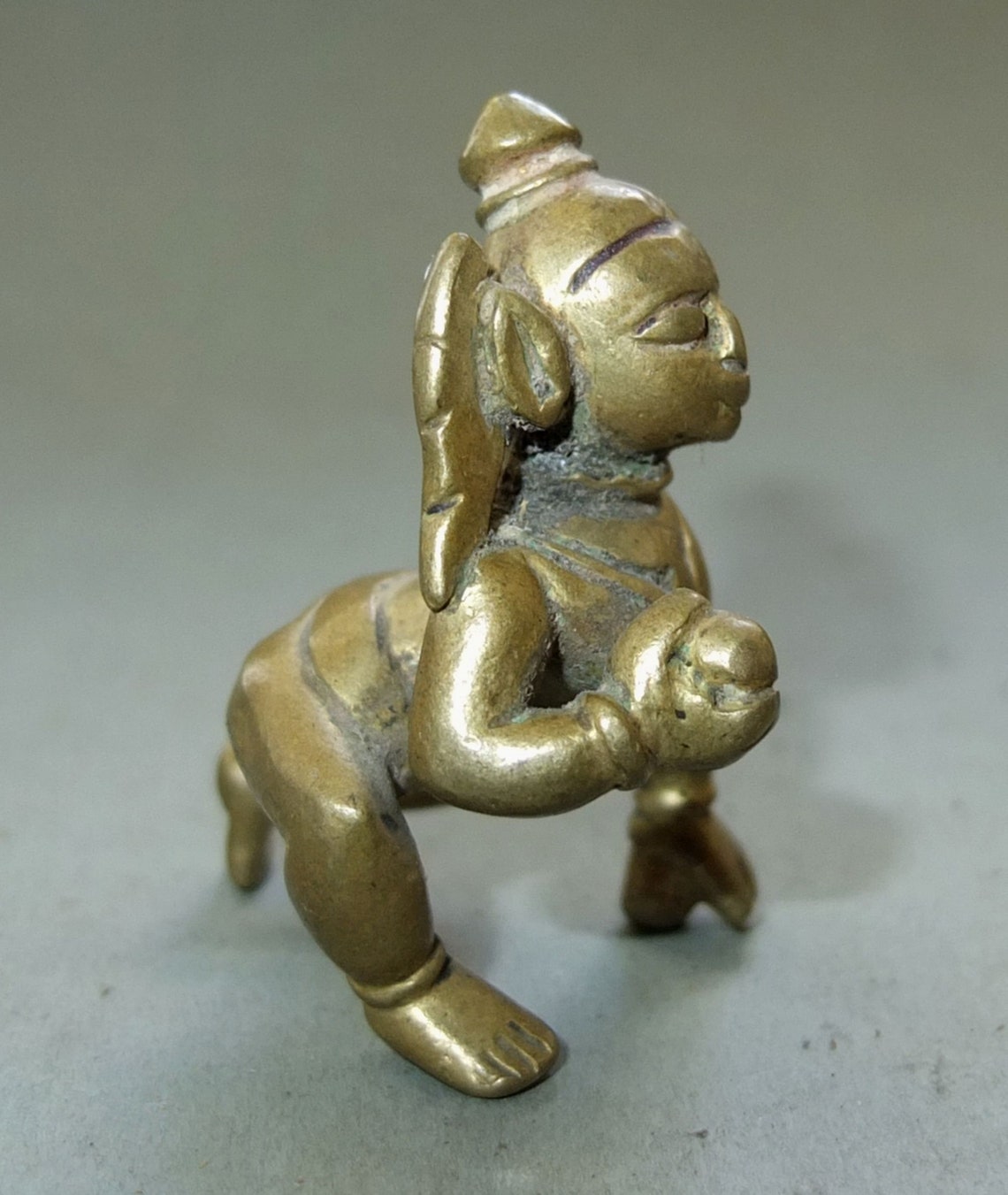 Antique Brass Baby Bala Krishna divine Child - Etsy