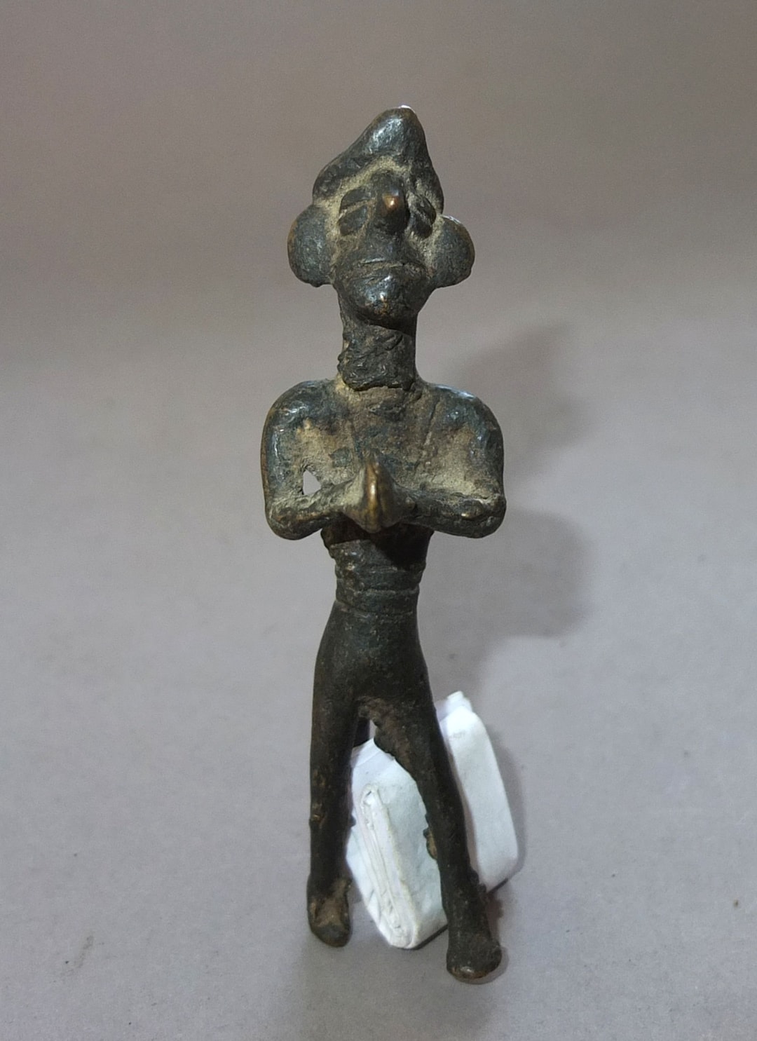 Old Bronze Prayer Statue, West Nepal Folk Art, Tribal Protector - Etsy