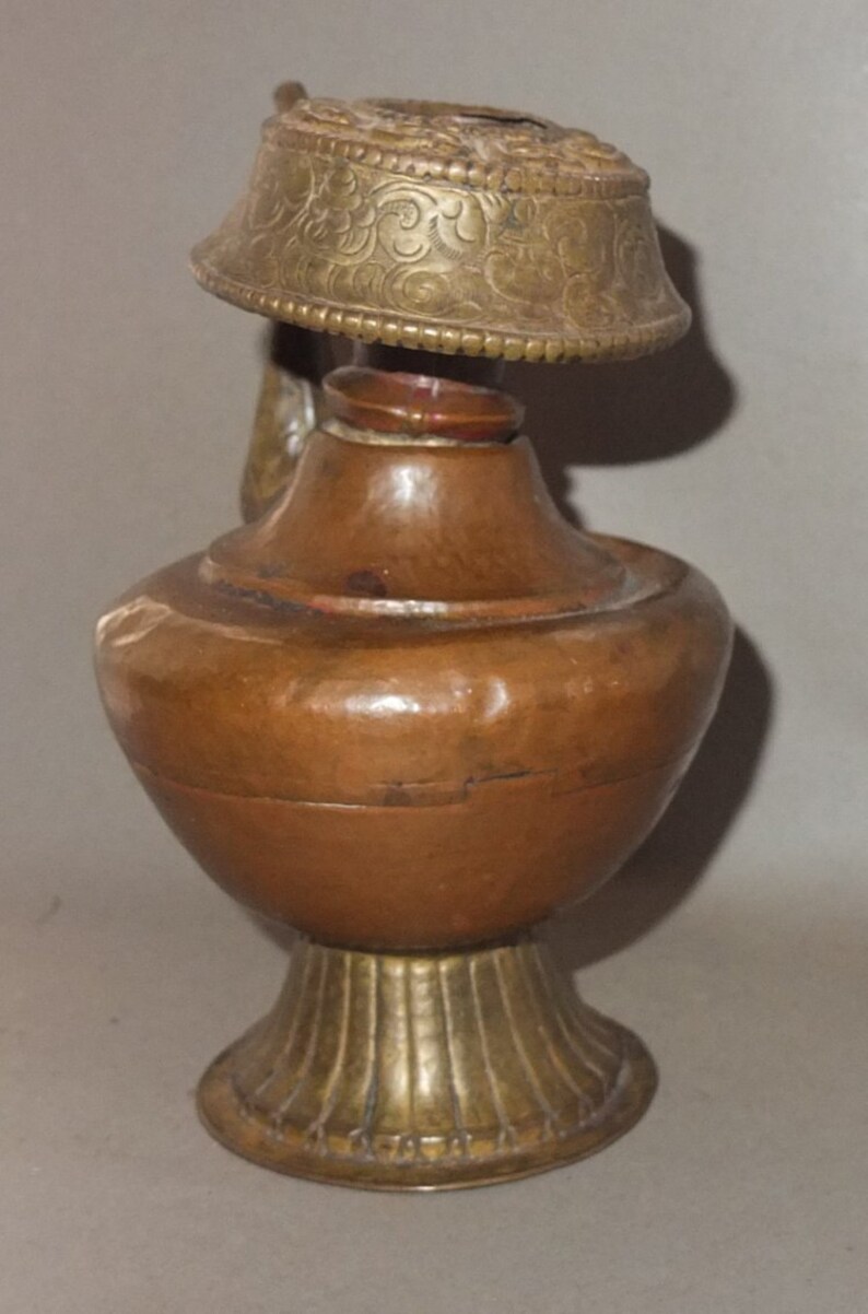 Antique Hinduist Ritual Copper Brass Offering Pot Kalasha Holy - Etsy