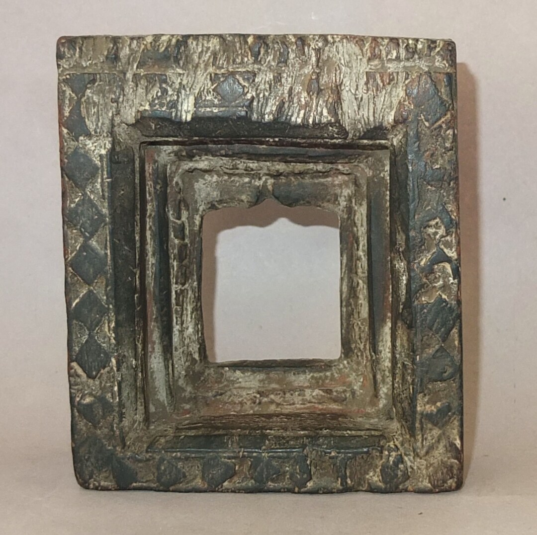 Antique Hardwood Hindu Altar Frame From Nepal, Nepali Ethnic Folk Art ...