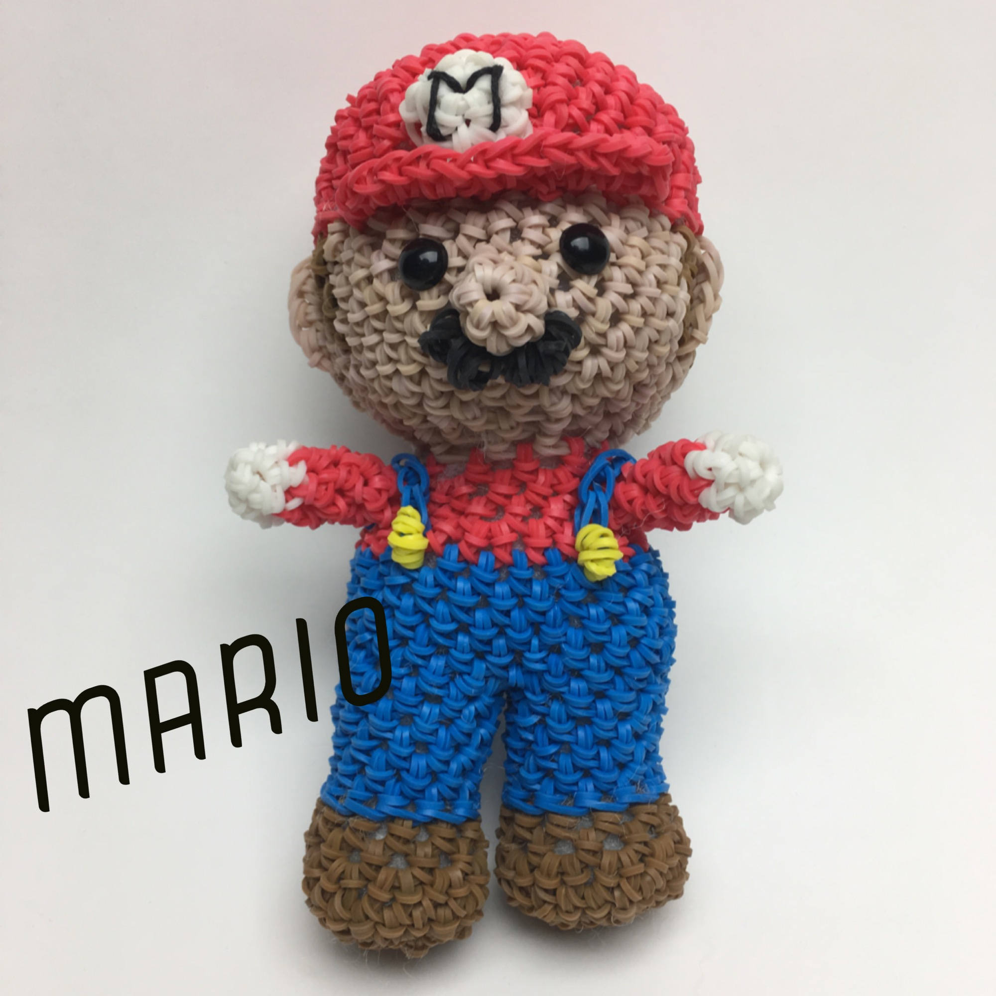 Super Mario Bros Rubber Band Figure Rainbow Loom Loomigurumi | Etsy