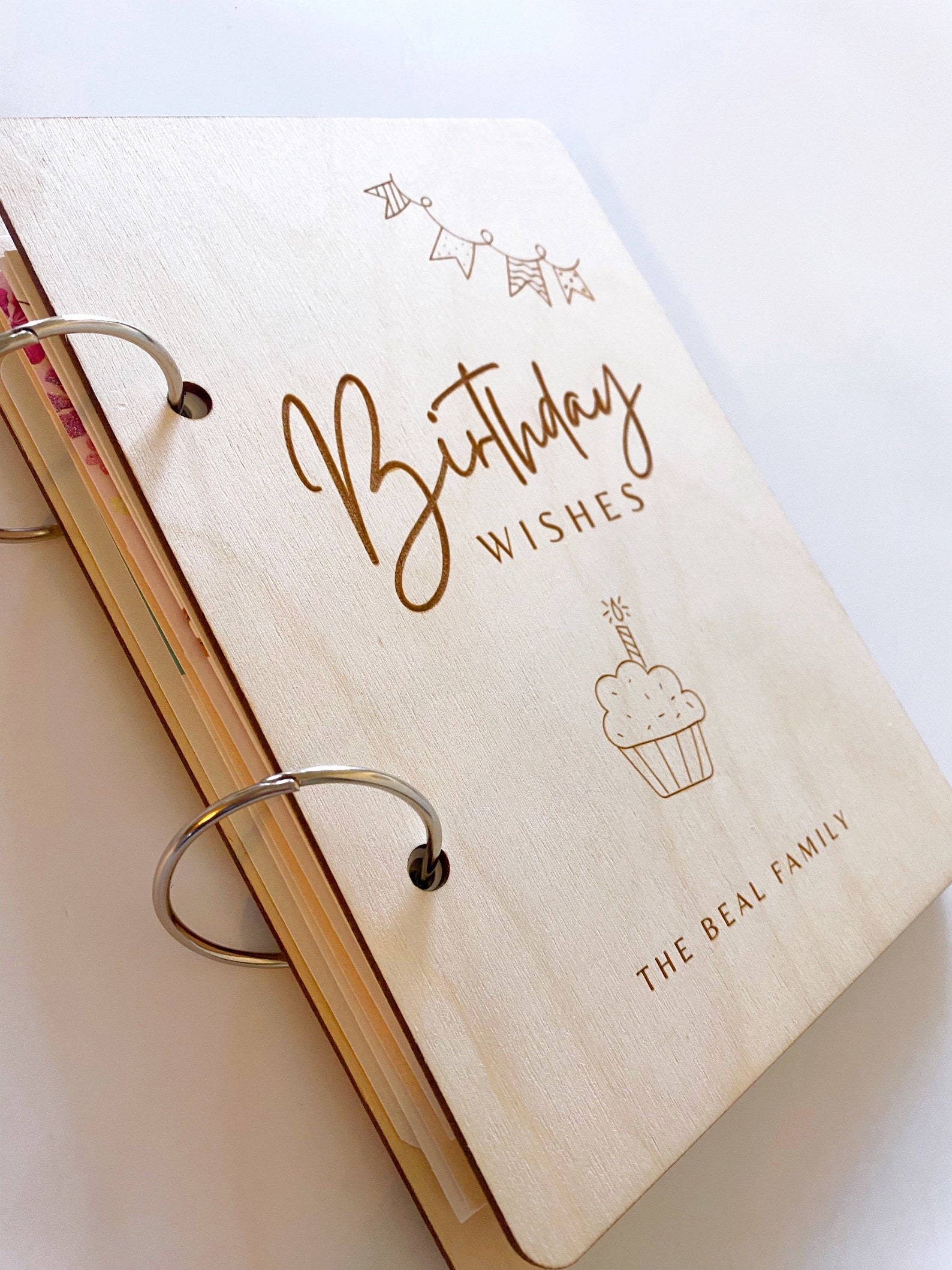 Birthday Card Keeper Wooden Personalized Card Keeper Card Storage Card ...