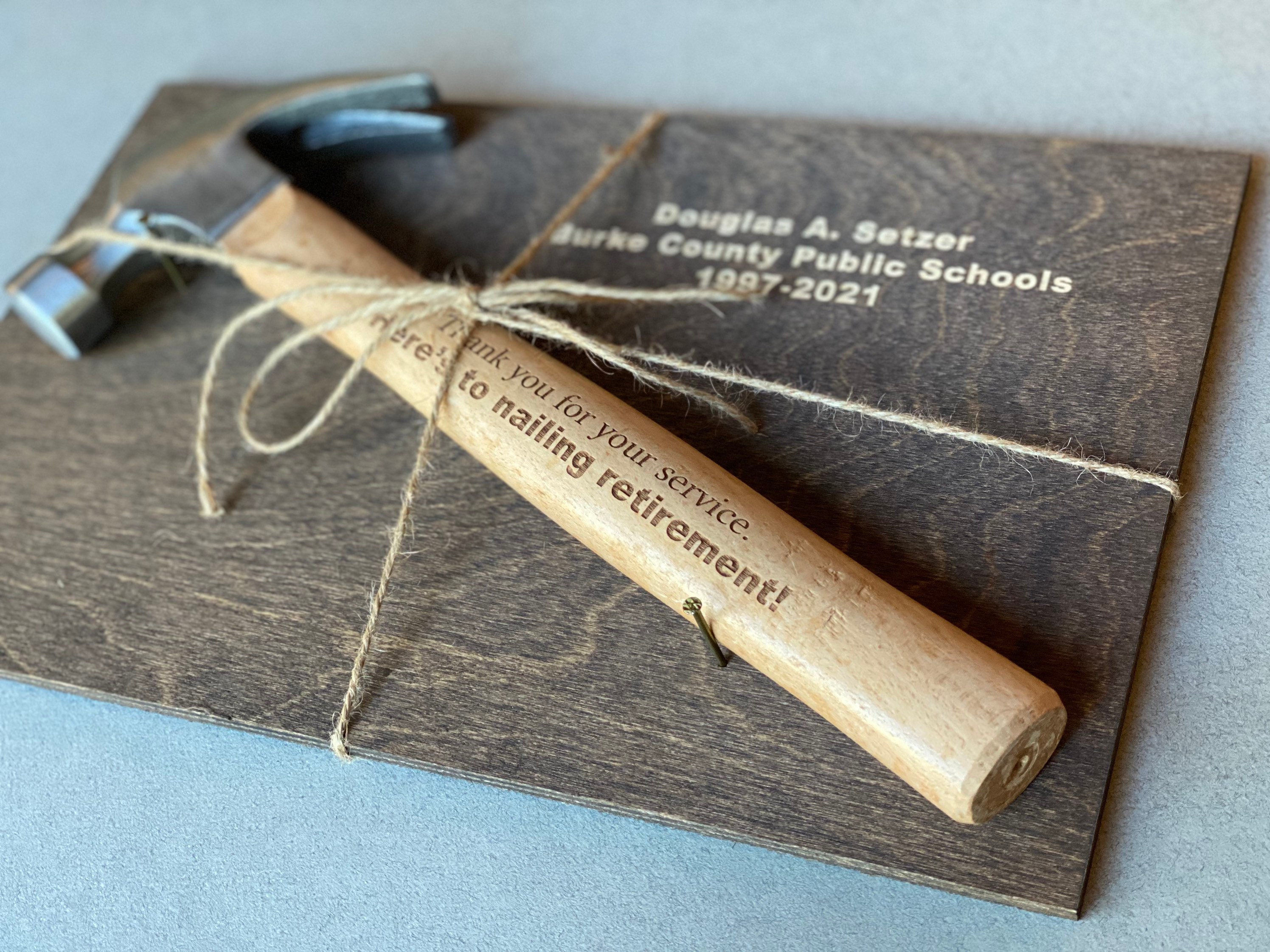 Personalized Hammer Plaque Engraved Hammer Custom Hammer | Etsy