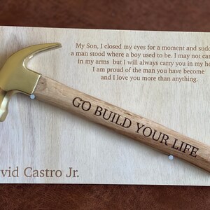 Personalized Hammer Plaque, Engraved Hammer, Custom Hammer, Gifts for ...
