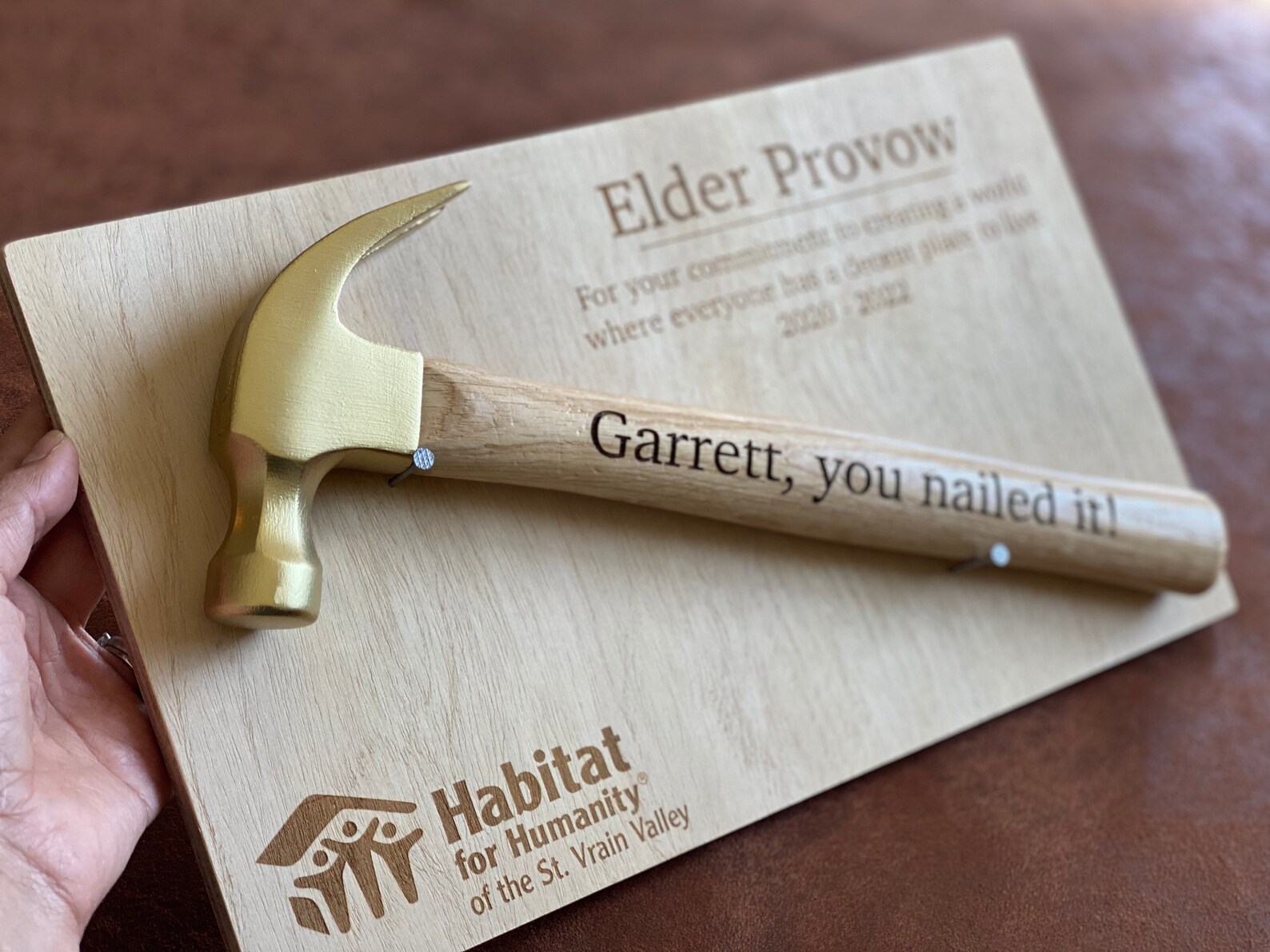 Personalized Hammer Plaque, Engraved Hammer, Custom Hammer, Gifts for ...