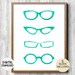 Eyeglasses Wall Art Printable - Eye Doctor Gift - Optometrist ...