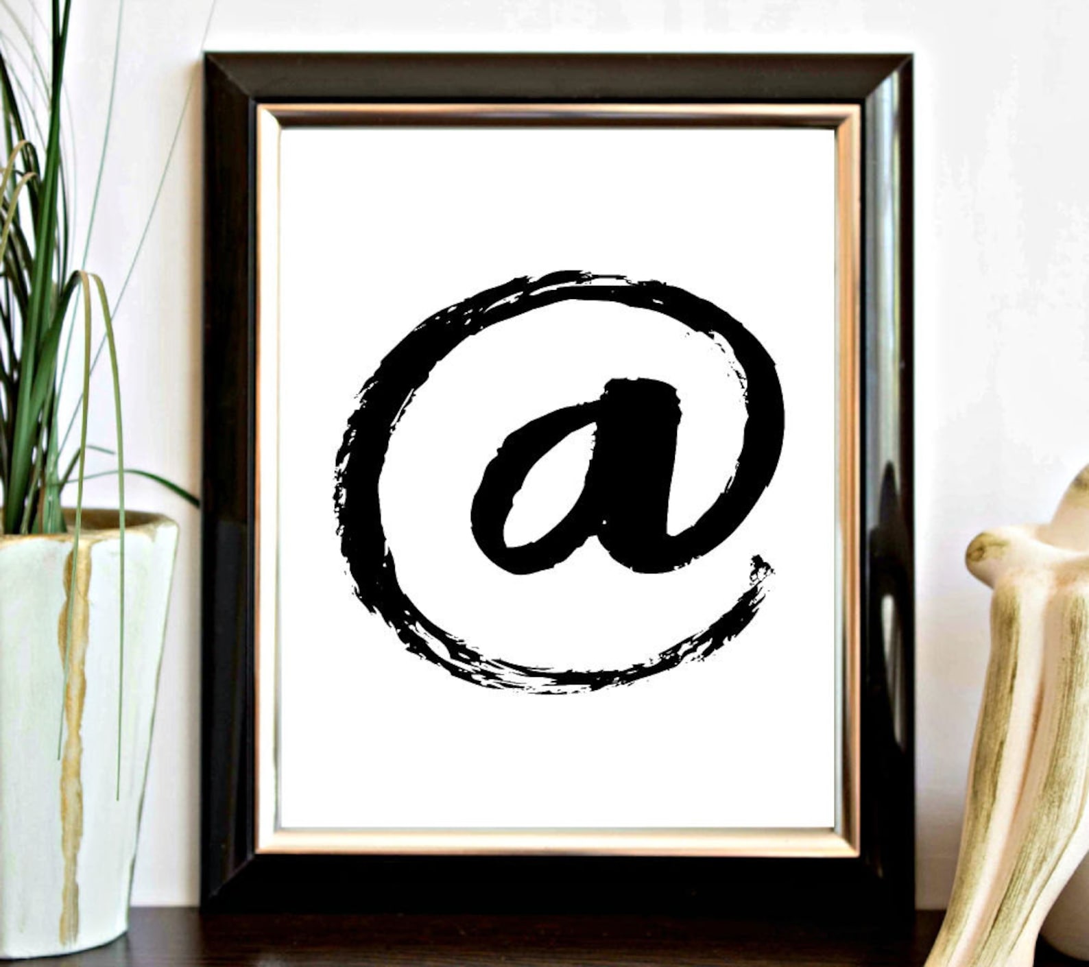 At Sign Printable Teen Room/ Office Wall Decor Minimalist | Etsy