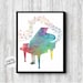 Watercolor Piano /music Printable Art - Gift for Pianist/ Piano Teacher ...