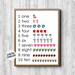 Alphabet Chart Printable Wall Art Classroom Wall Decor Colorful Kids ...