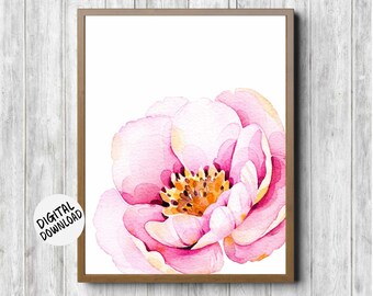 Single Flower Wall Art - Etsy