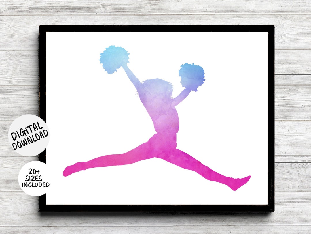 Cheerleader Printable Girls Room Art Cheerleading Print Dorm Room Decor ...