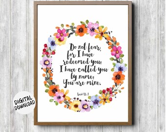 Fear Not for I Have Redeemed I Have Called You by Name - Etsy