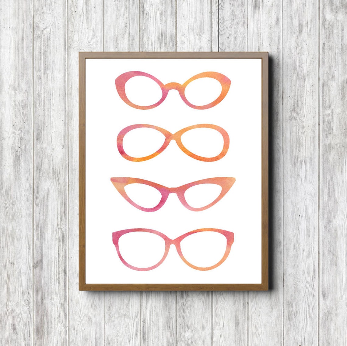 Printable Eye Glasses Wall Art Optometrist /Optician Print | Etsy