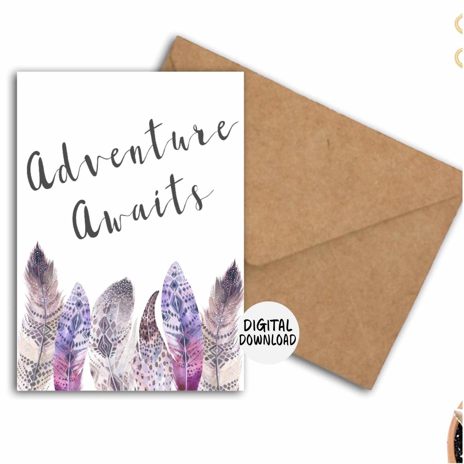 Printable Adventure Awaits Going Away / Graduation/ Retirement - Etsy