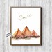 Watercolor Pyramids Wall Art Cairo Egypt Printable Famous - Etsy