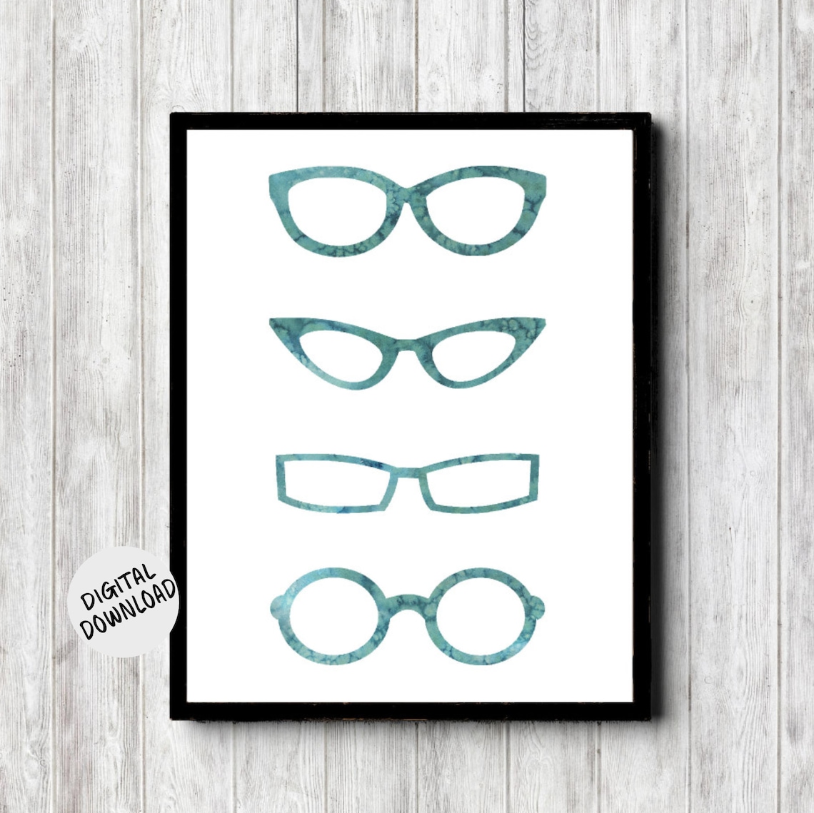Optometrist /optician Gift Watercolor Eye Glasses Art - Etsy