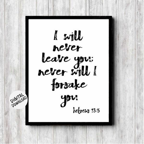 I Will Never Leave - Etsy