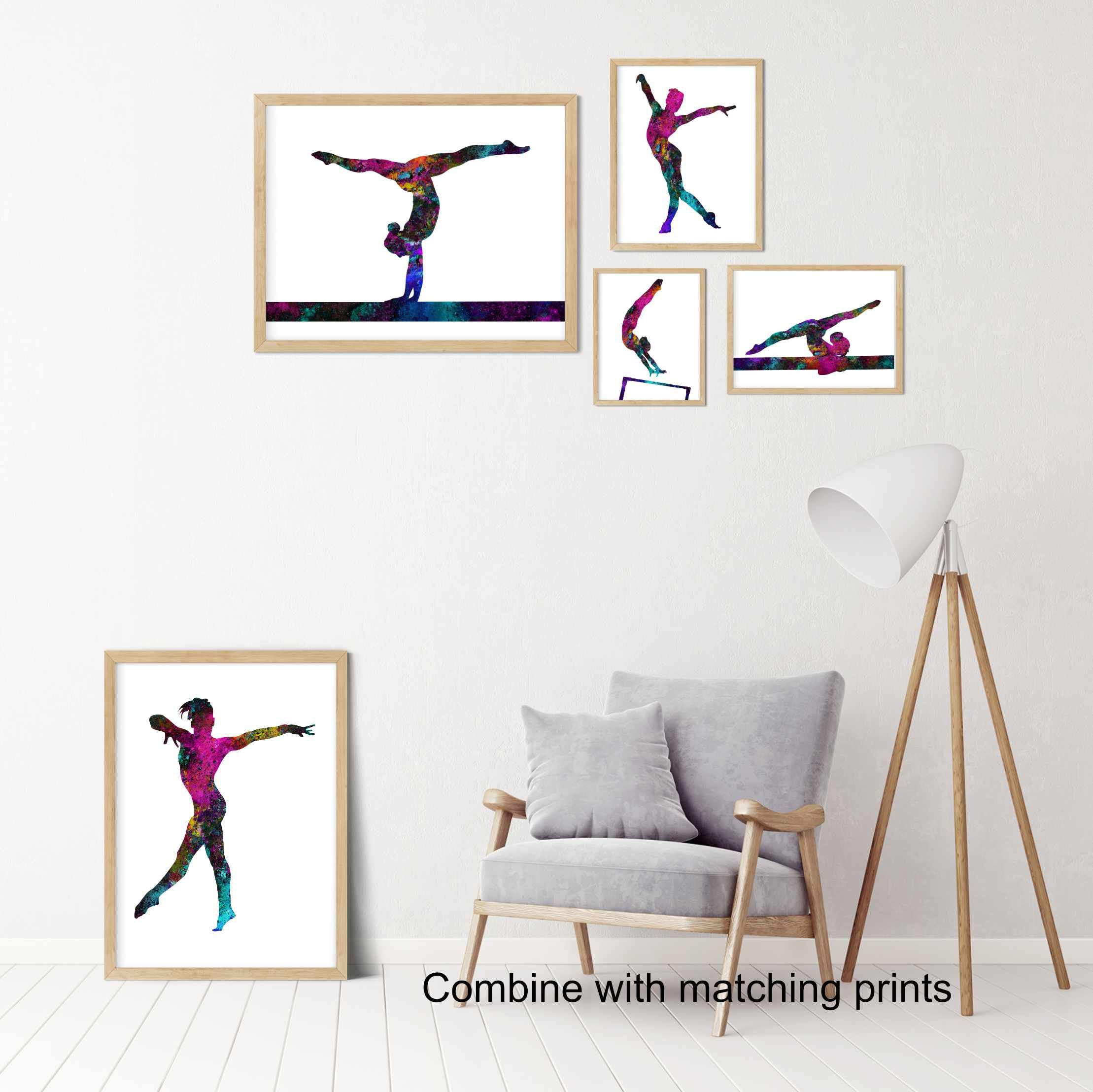 Printable Gymnastics Poster Teen Girls Sports Decor Female - Etsy
