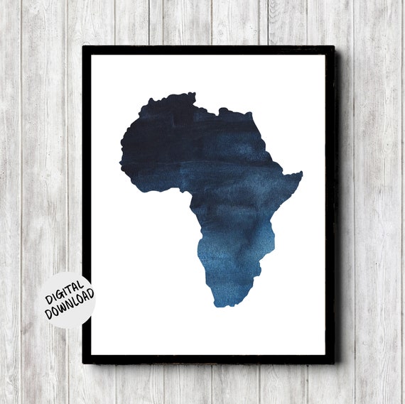 African Continent Silhouette