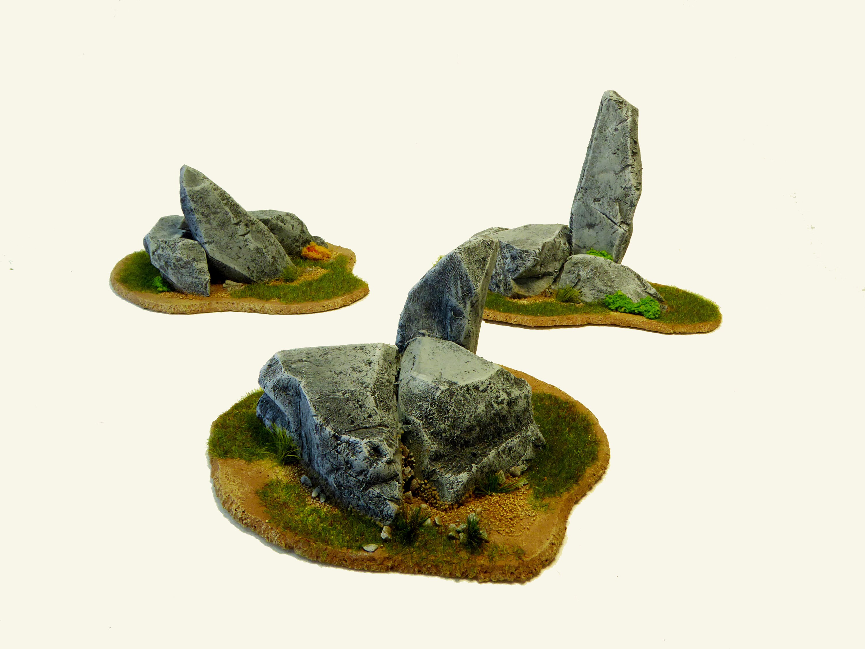 set for miniature wargame scenery age of Sigmar AOS 28-32mm Hilly ...