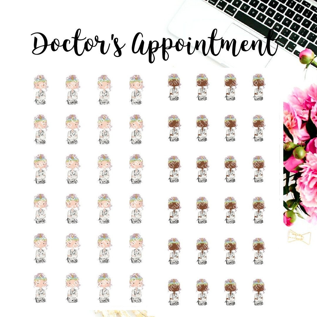 Doctor Appointment Planner Sticker Printable Includes Free Cut Files - Etsy