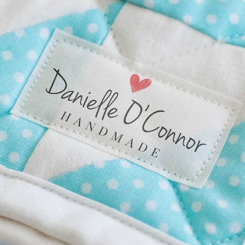 Fabric Labels Personalized Gift Iron on Label Quilt Labels | Etsy