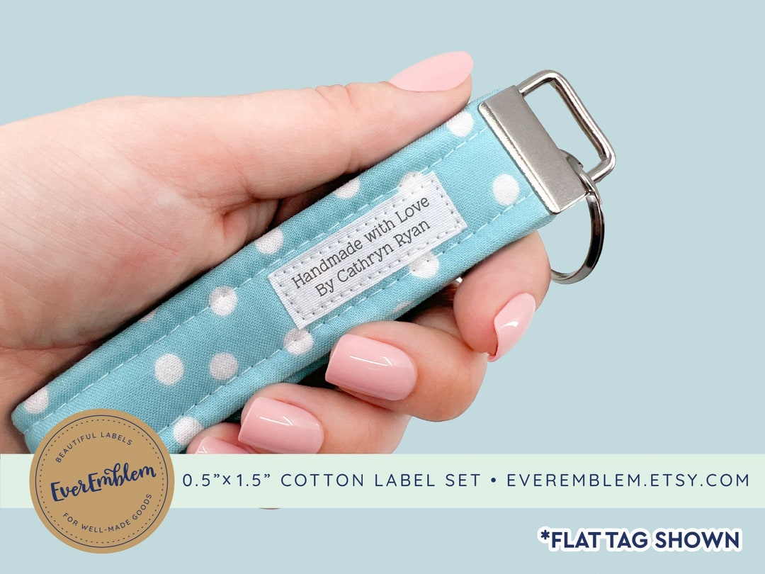 Tiny Fabric Tags, Personalized Name Labels, Quilt Labels, Sew in Fabric ...