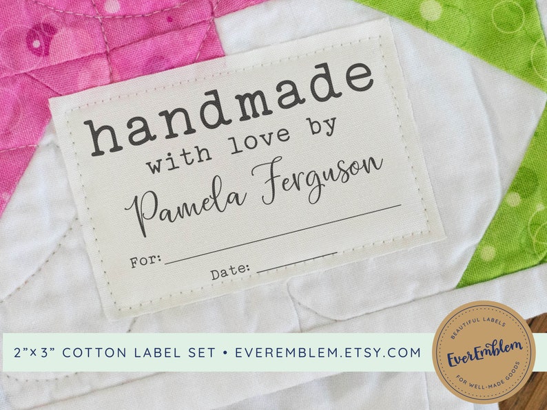 Set of 12 Sewing Labels Iron on or Sew on Quilt Tags - Etsy