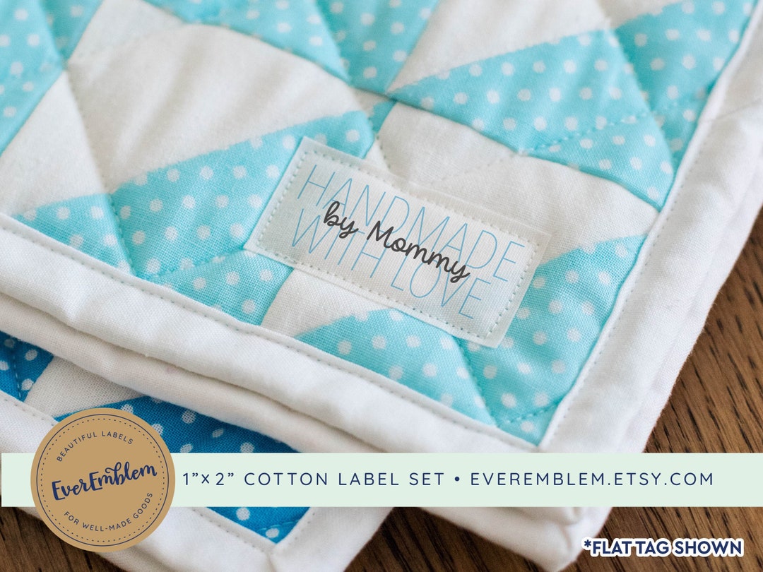 Set of Sewing and Knitting Labels, Fabric Tags, Personalized Sewing ...