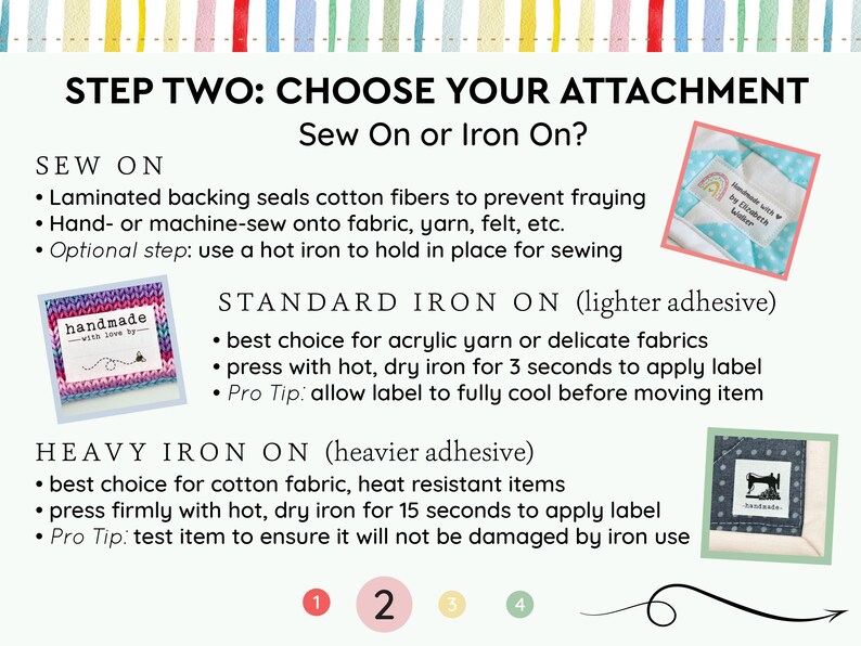 Set of 12 Sewing Labels Iron on or Sew on Quilt Tags - Etsy