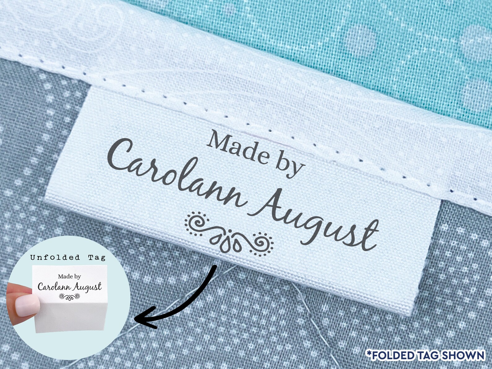 Set of Sewing Tags Cotton Tags Fabric Product Label Iron on - Etsy