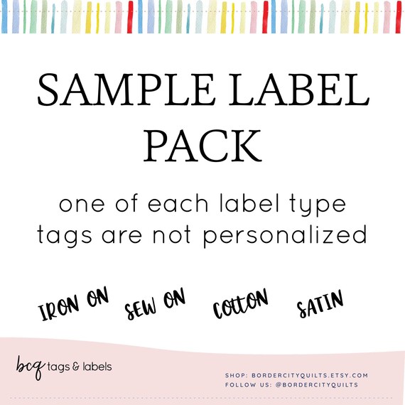 Sample Label Pack includes one of each tag type tags are | Etsy