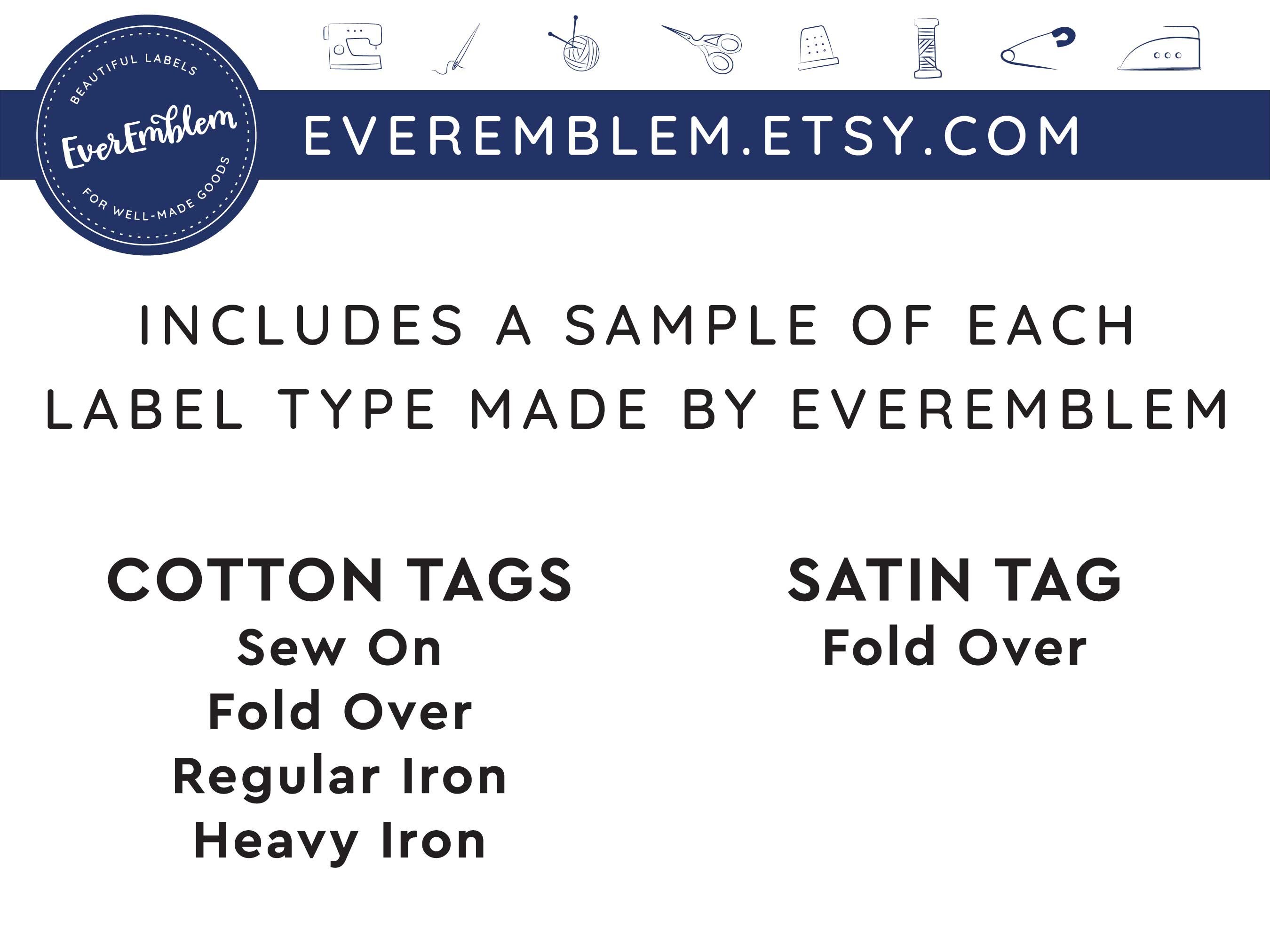 Sample Label Pack - Includes One of Each Tag Type, Tags Are Generic ...